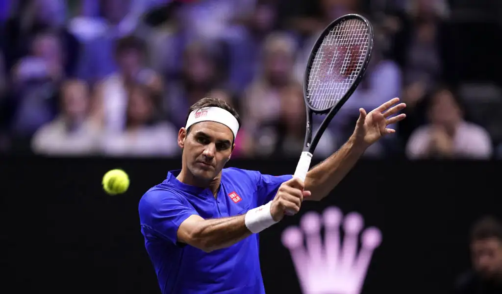 WATCH: Roger Federer showcases trademark shot as he returns to court at ...