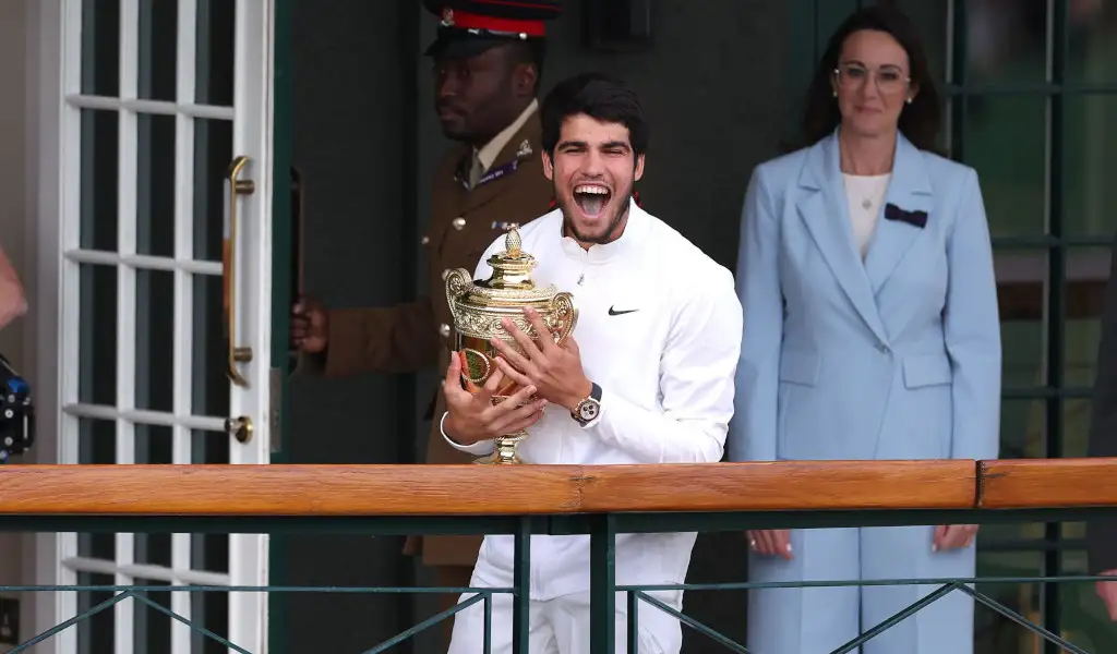 Carlos Alcaraz reveals where he keeps his Wimbledon trophy