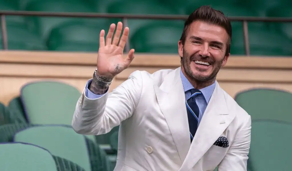 David Beckham toasts 'bucket list moment' as he meets his tennis icon