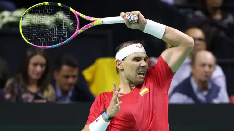 Rafa Nadal seen giving Iga Swiatek secret to trademark forehand