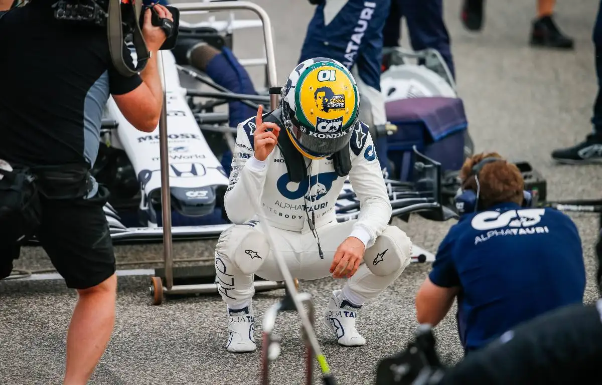 Pierre Gasly donates tribute helmet to Senna Foundation