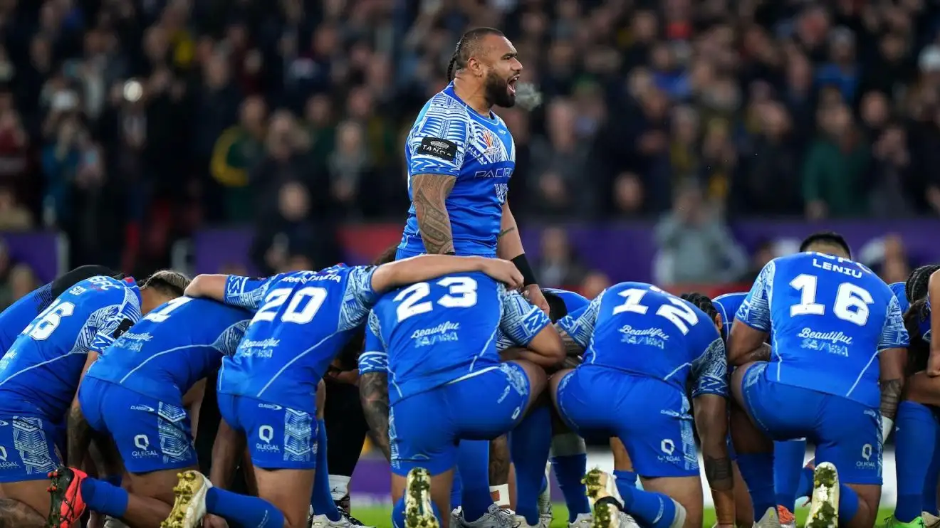 Relive Samoa's incredible Siva Tau with Hull KR star in thick of action